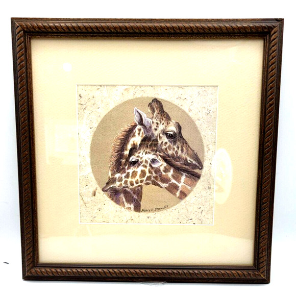 Unbranded | Art | Giraffes Mother And Child Print By Nancy H Strailey ...
